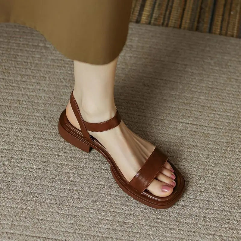 LINDY | ESLEGANT LEATHER SANDALS – Matthew-Sarah